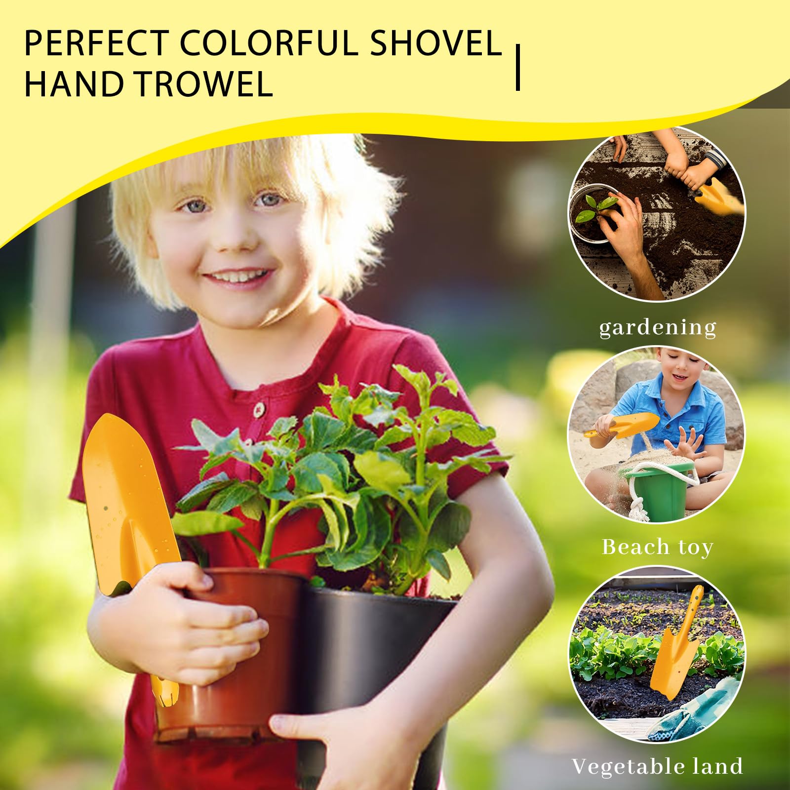 Snapklik.com : Mini Colorful Garden Hand Shovel, Metal Sand Shovels ...