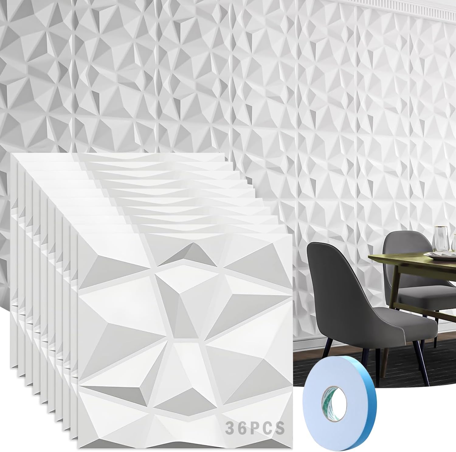 VASA NAMA 36 Piezas Paneles Decorativos 3D, Decorativos Para Paredes ...
