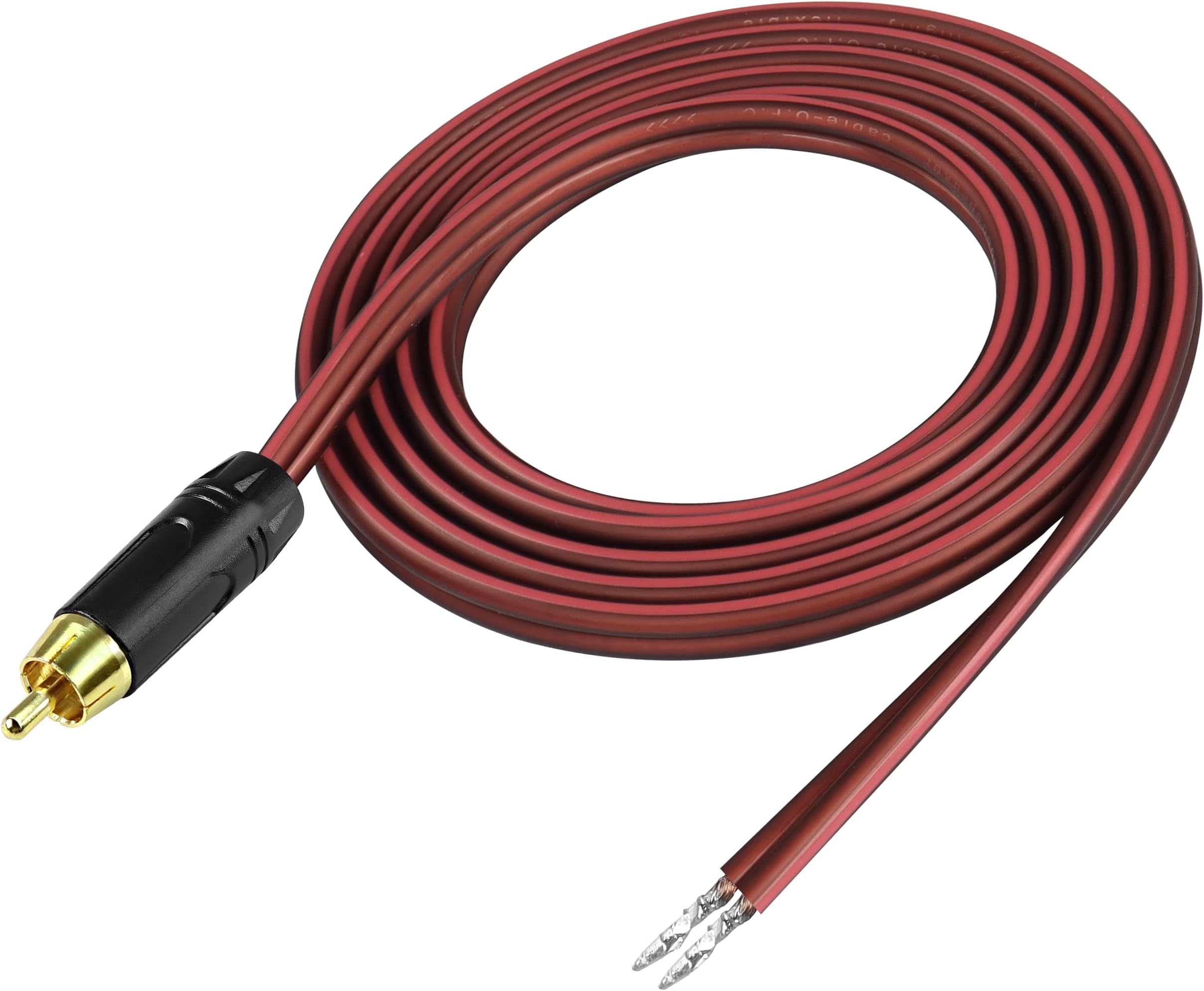 Amazon.com: RCA Speaker Cable to Plug Adapter, Bare Wire to RCA, Audio ...