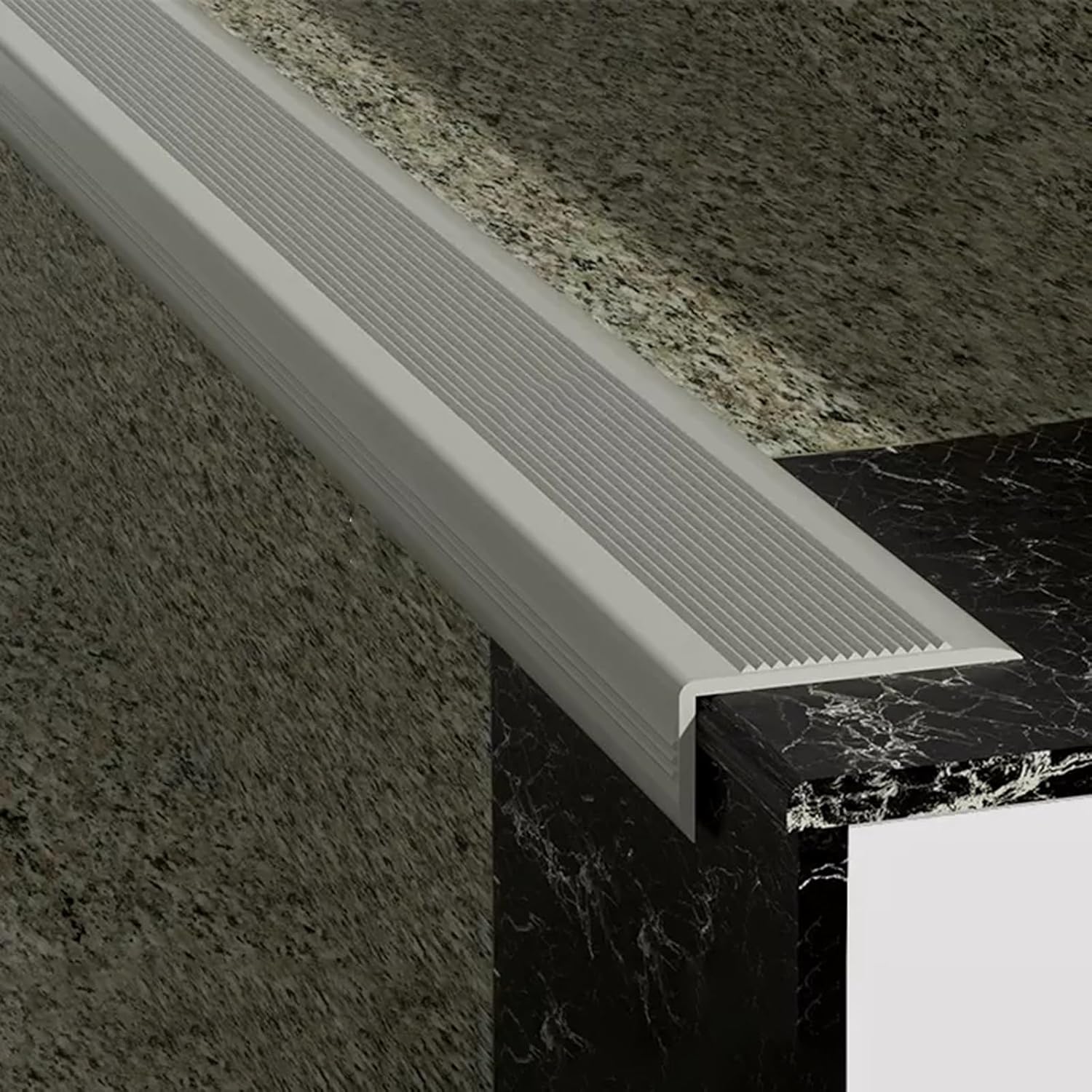 Amazon.com: Grey Stair Edge Trim Rubber Long 10 15 20 30 50 60 100 Feet ...