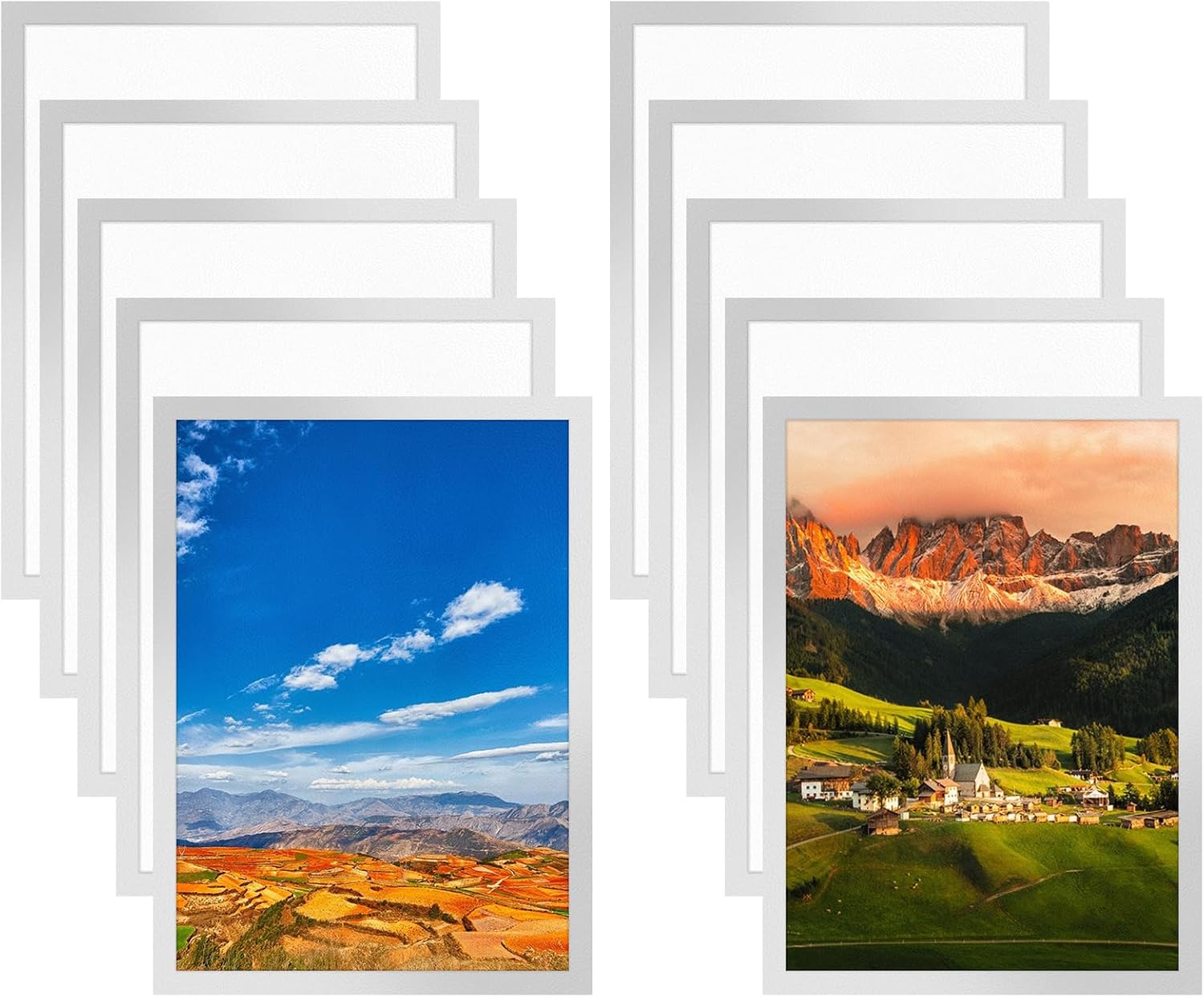 volumoon 10PCS Magnetic Photo Frames Self-Adhesive Display Frames ...