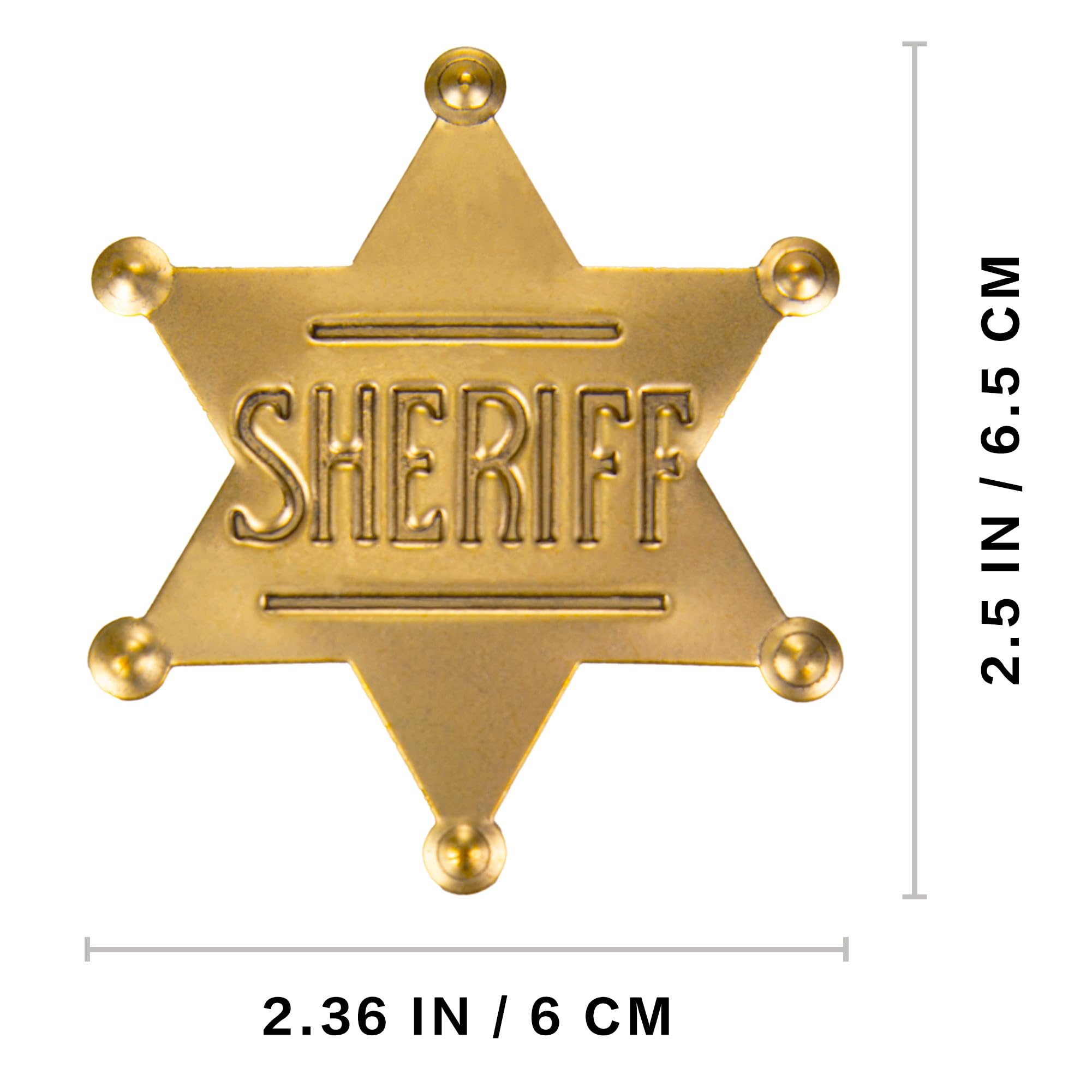Snapklik.com : Sheriff Badge Metal Western Police Badge For Cowboy ...