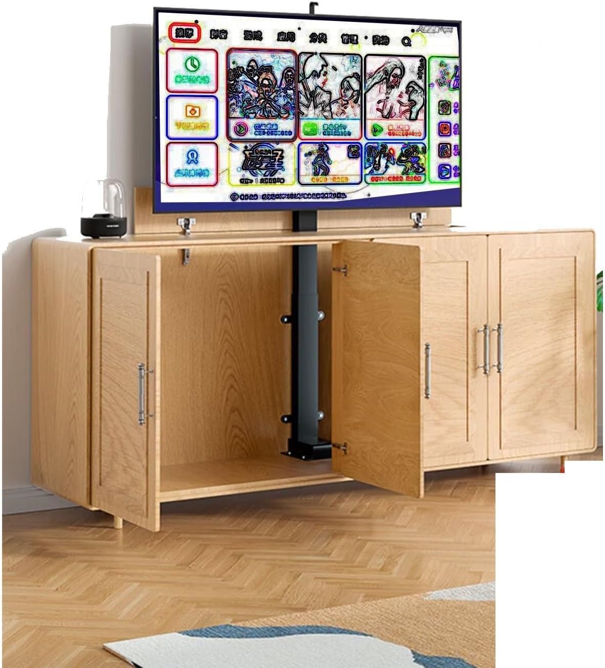 Amazon.com: Can Be Hidden in A Cabinet TV Motorized Lift - for 26-75 ...