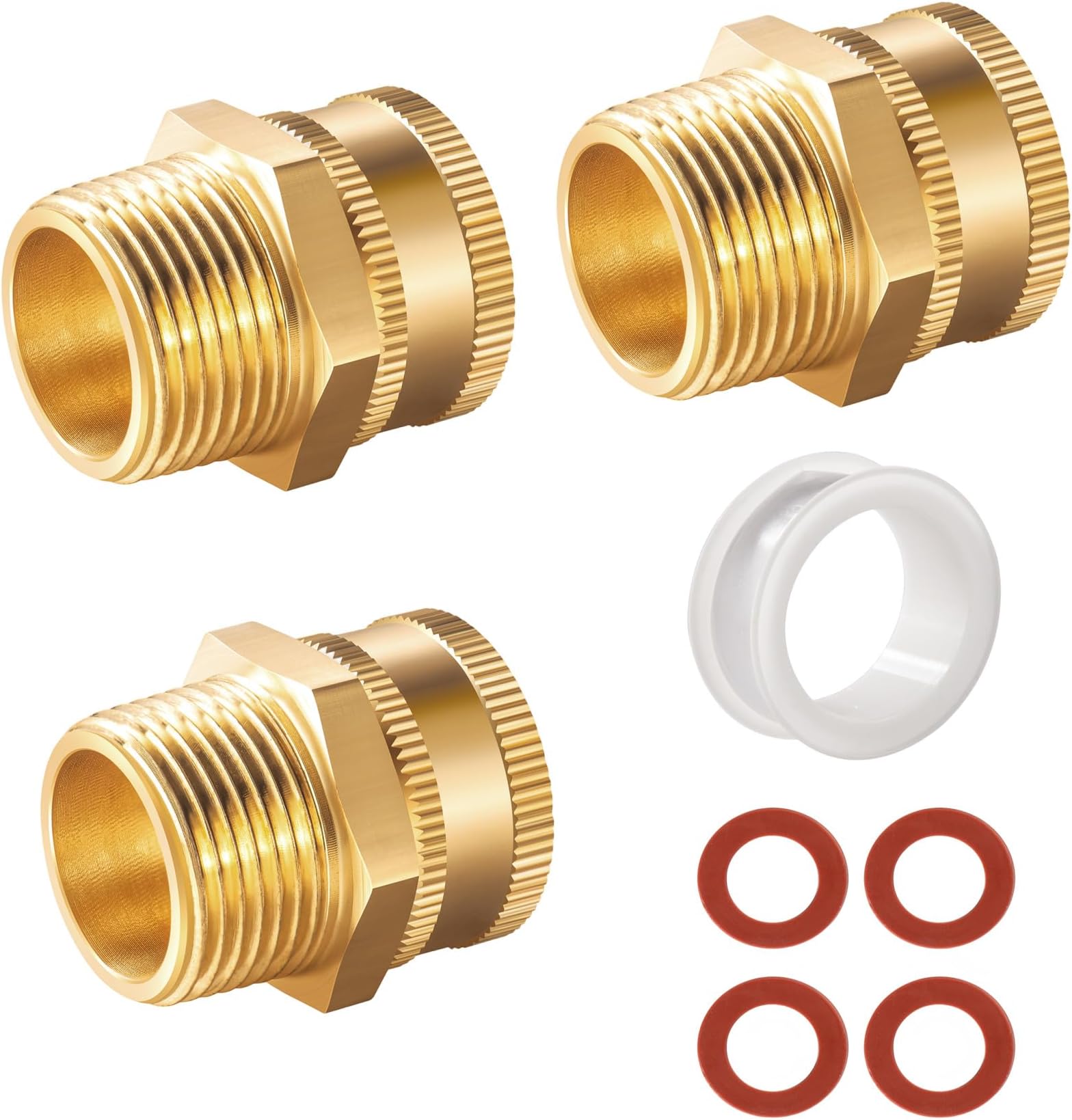 Amazon.com: Brass Garden Hose Adapter, 3/4”GHT Female x 3/4”NPT Male ...