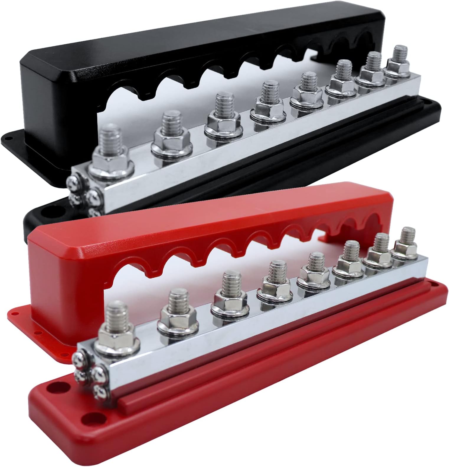 Amazon.com: AMOMD 2pcs 600A High Current Heavy-Duty Bus Bar 300V AC ...