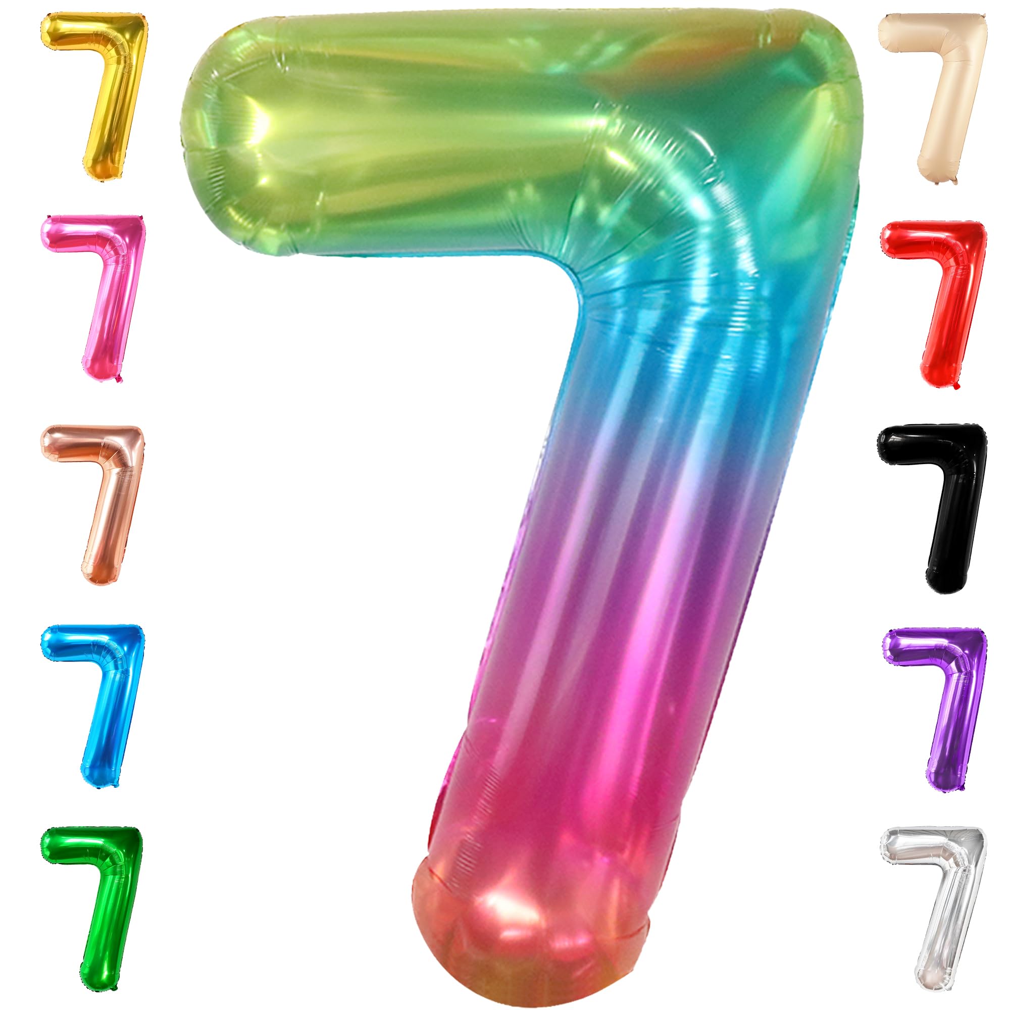 Katchon Giant Jelly Number 7 Balloon 40 Inch 7 Birthday | Desertcart ...