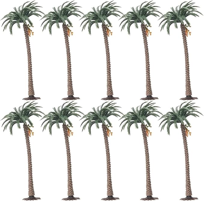 Amazon.com: Model Trees Miniature Plants,10Pcs Model Trees Palm Scale ...