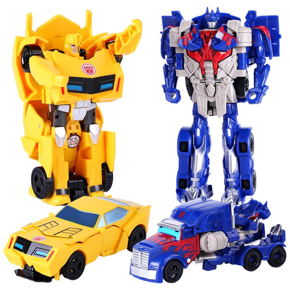 Ksopsdey 2pcs Trans-formers Toys, Bum+blebee Action Figures and Optimus ...
