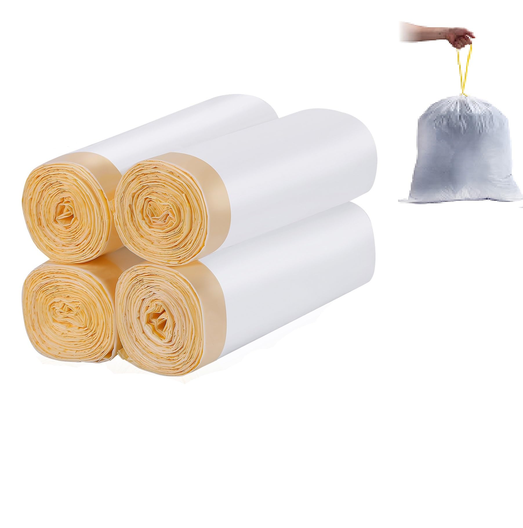 Recycled Bin Liners 30L Strong Bin Bags 30 Litre 80 Counts - Tie Handle ...