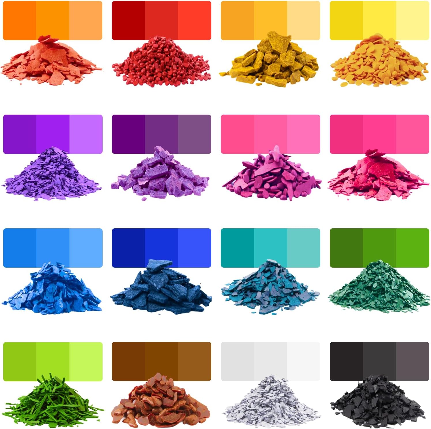 Amazon.com: Craft911 Candle Color Dye for Soy Wax - 16 Colors (3g Each ...