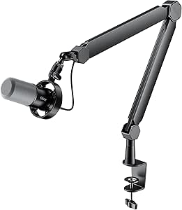 Amazon.com: FIFINE Dynamic Microphone Kit, Heavy All-Metal Mic Boom Arm ...