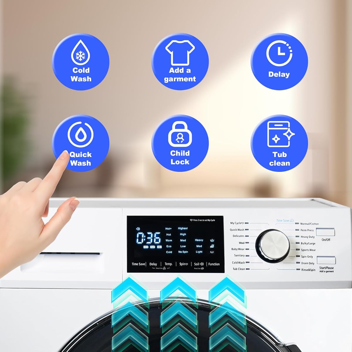$26/mo - Finance Compact Front Load Washer Washing Machine 2.8 cu. ft ...