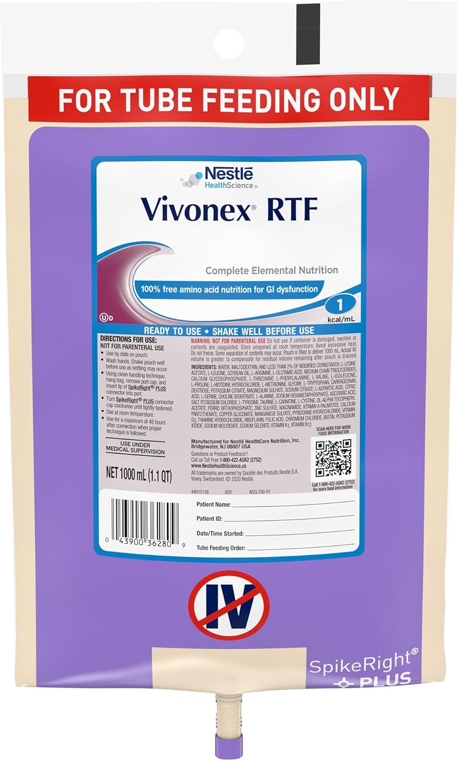 Amazon.com: Nestle Vivonex RTF Complete Elemental Nutrition ...