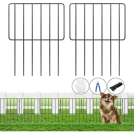 Amazon.com : 25 Pack Garden Animal Barrier Fence, 1.65inch Spike ...