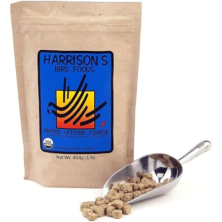 Harrisons Pepper Lifetime Coarse 2.26kg Pellet Complete Bird Food for ...