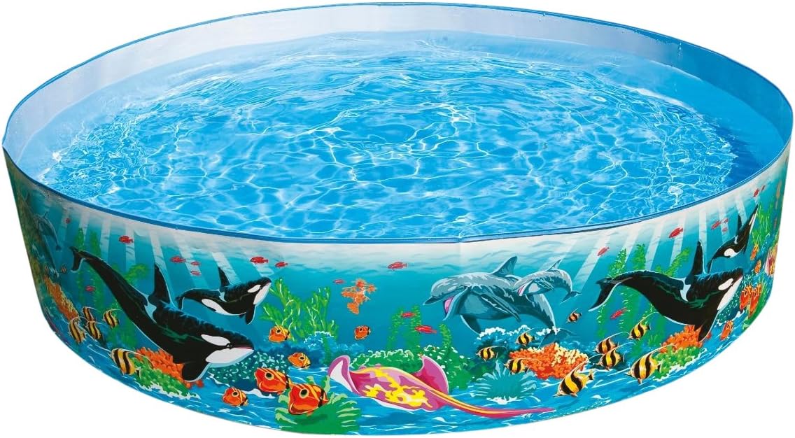 Amazon.com: Intex Round 15" Deep Color Reef Snapset Pool : Toys & Games
