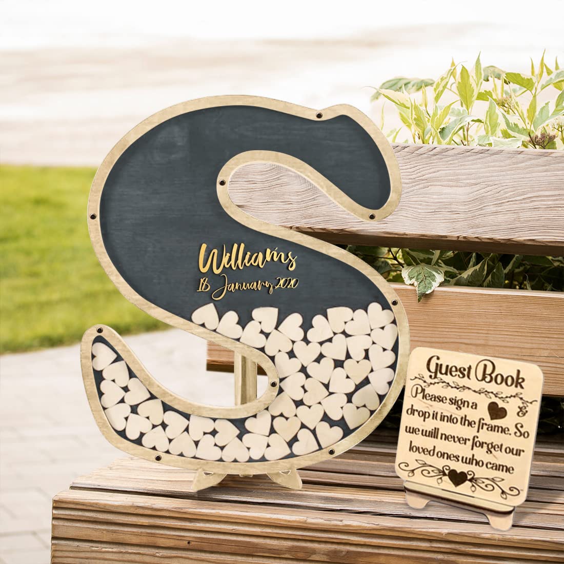 Wood Letter Guest Book Ideas Unique Wedding Guest Book Ideas