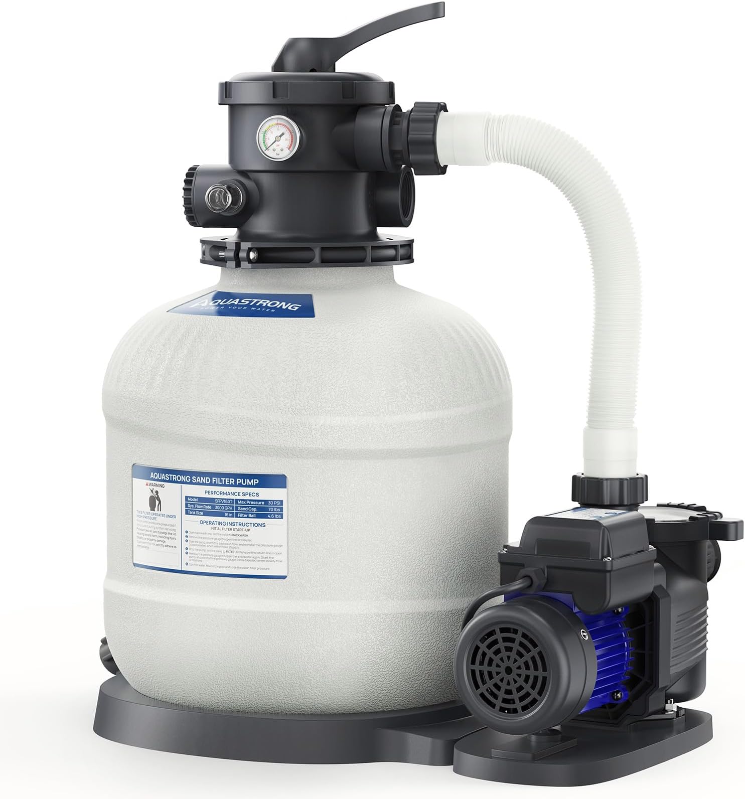 Amazon.com : Doheny's Harris PRO force Sand Filter Pump for Above ...