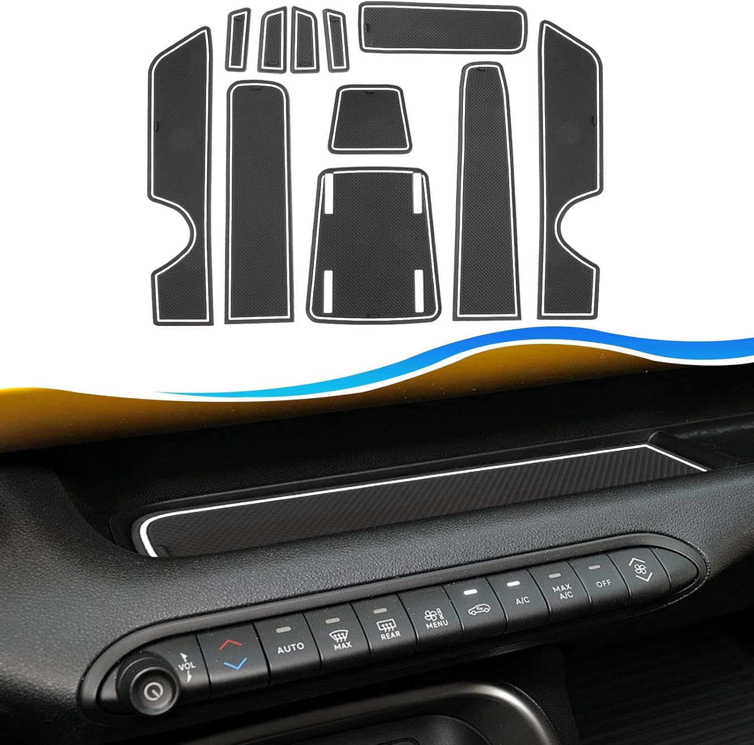 SXCY Kompatibel mit Jeep Avenger 2023 2024 Gummimatten Jeep Avenger ...