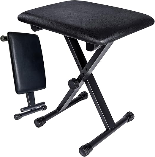 Amazon.com: Liscym Keyboard Bench Adjustable, X-Style Portable Bench ...