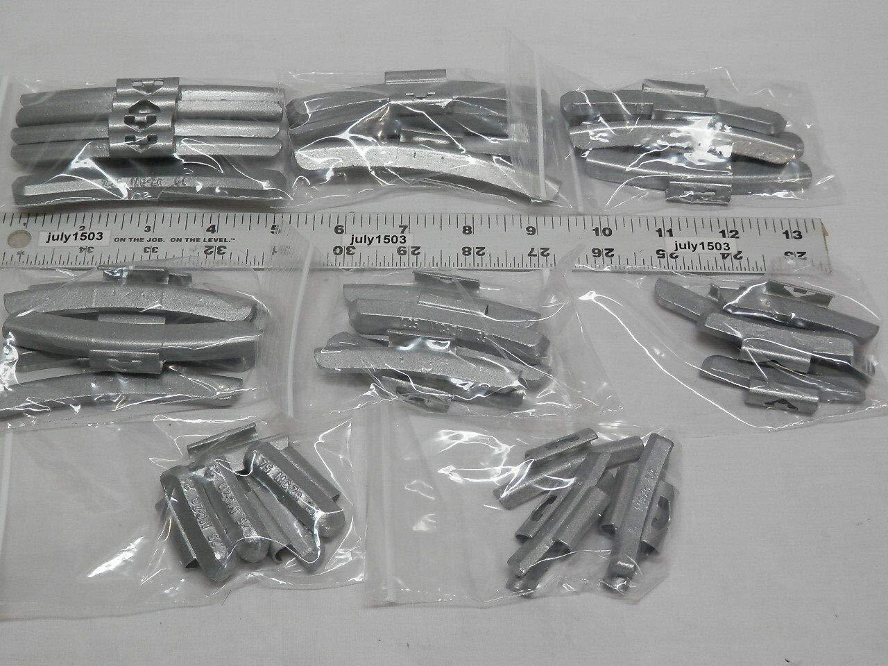 Amazon.com: 40 PC MC Style Zinc Wheel Weight Assortment, Clip on ...