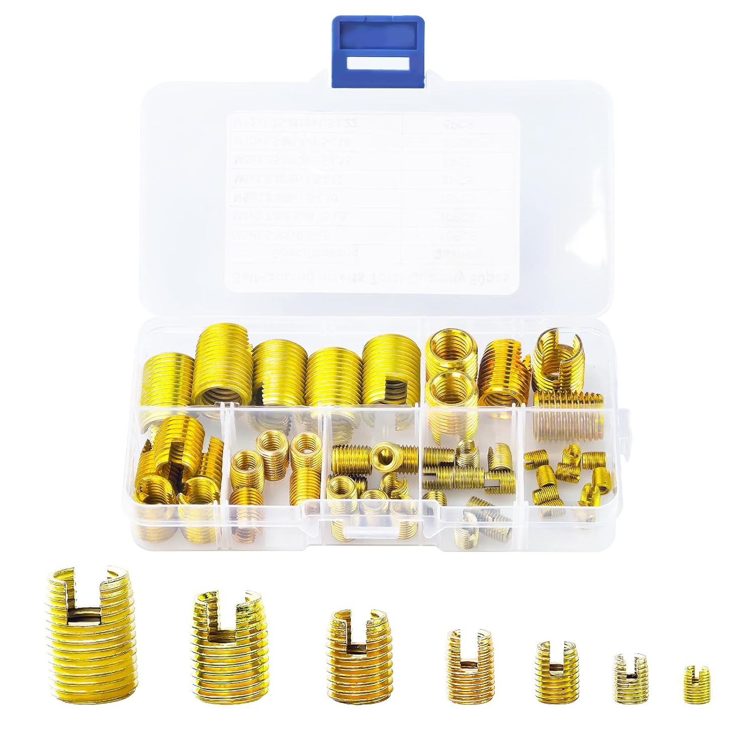 Amazon.com: 50Pcs Self Tapping Thread Insert, 302 Stainless Steel Self ...