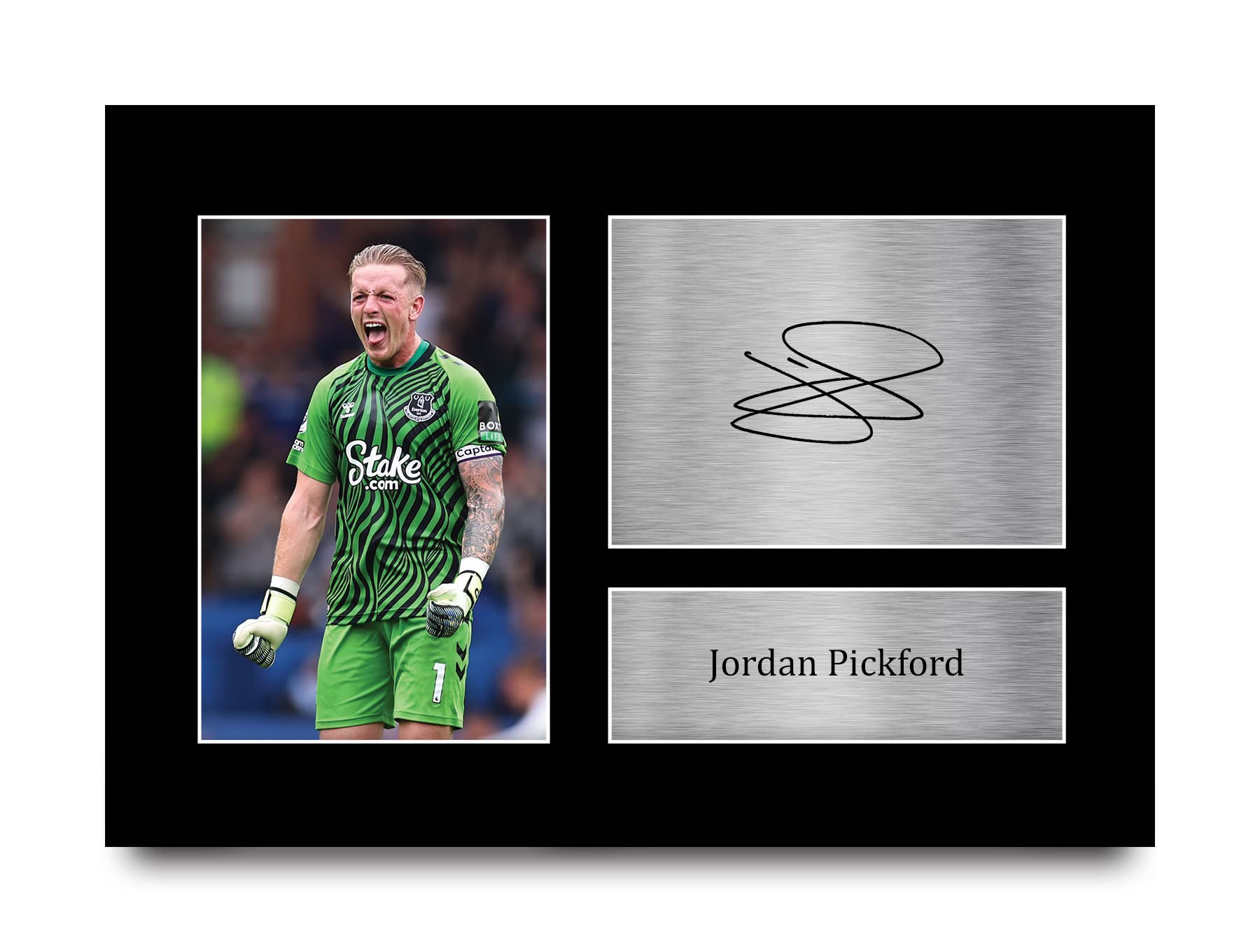 HWC Trading A4 Jordan Pickford Everton Gifts Printed Signed Autograph ...