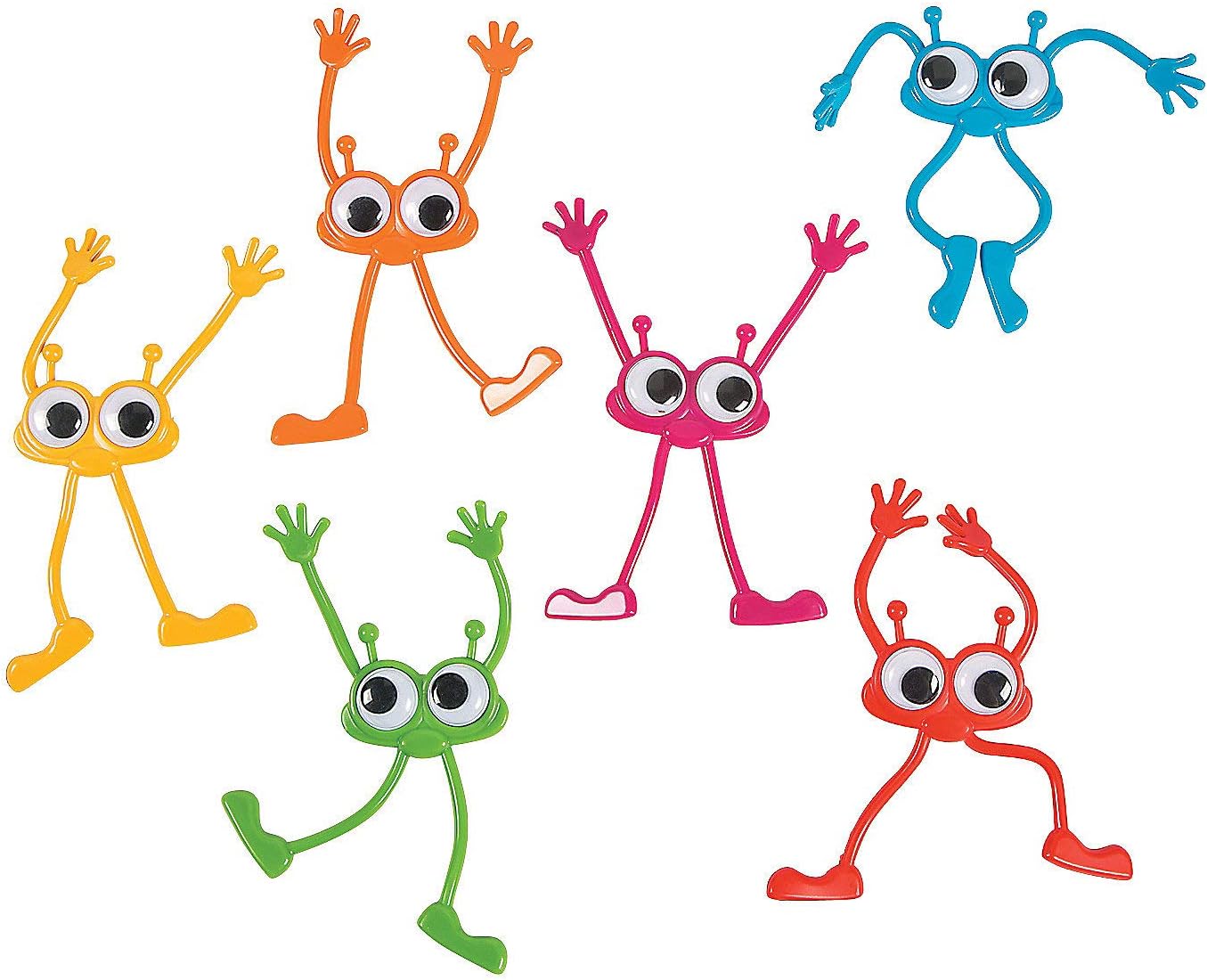 Amazon.com: Fun Express Google Eye Bendable Character Toys Set - Fun ...