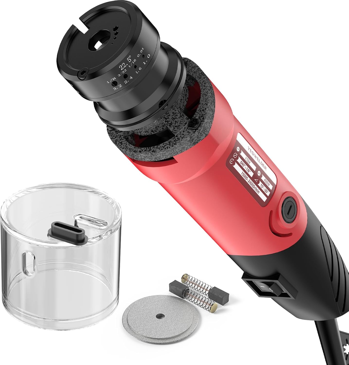 YESWELDER Tungsten Electrode Sharpener Grinder with Diamond Wheel ...