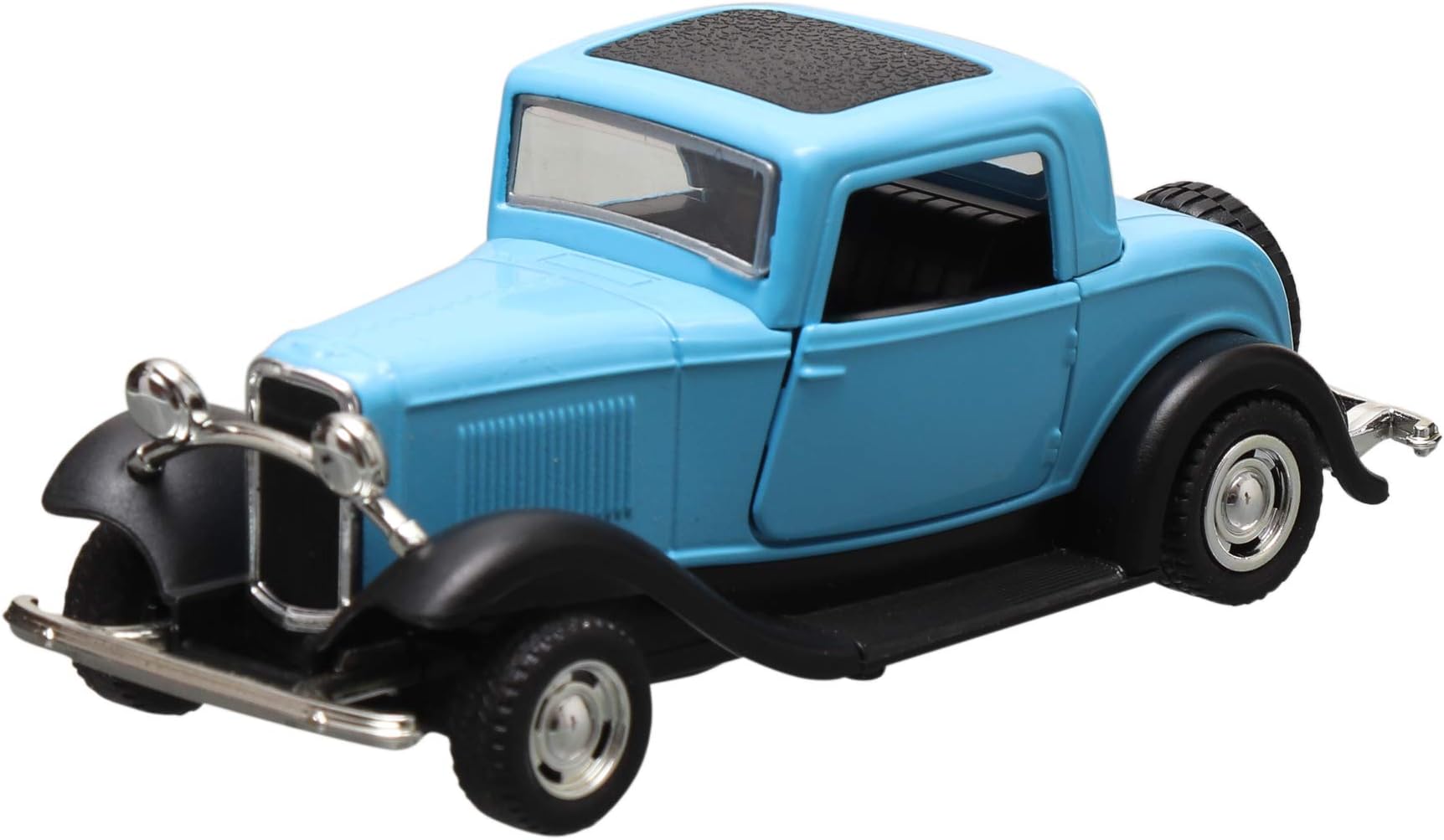 lkjj Black Roof Die-Cast Vintage Model Car Boys Metal Pull Back Car Toy ...