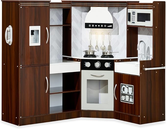 Amazon.com: Best Choice Products Pretend Play Corner Kitchen, Ultimate ...