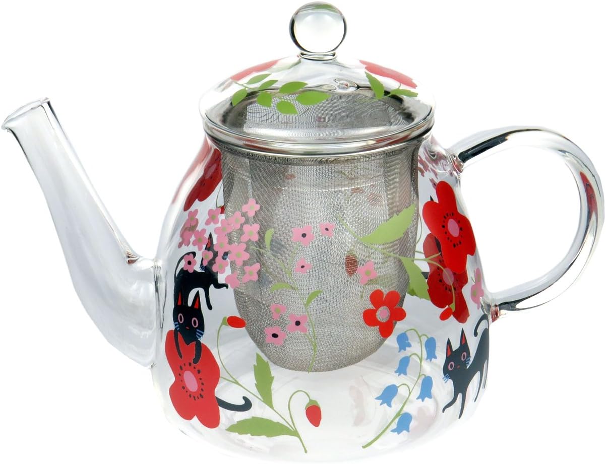 Amazon.com: NEKO NKH-1009 Heat Resistant Glass Pot, Approx. 18.9 fl oz ...