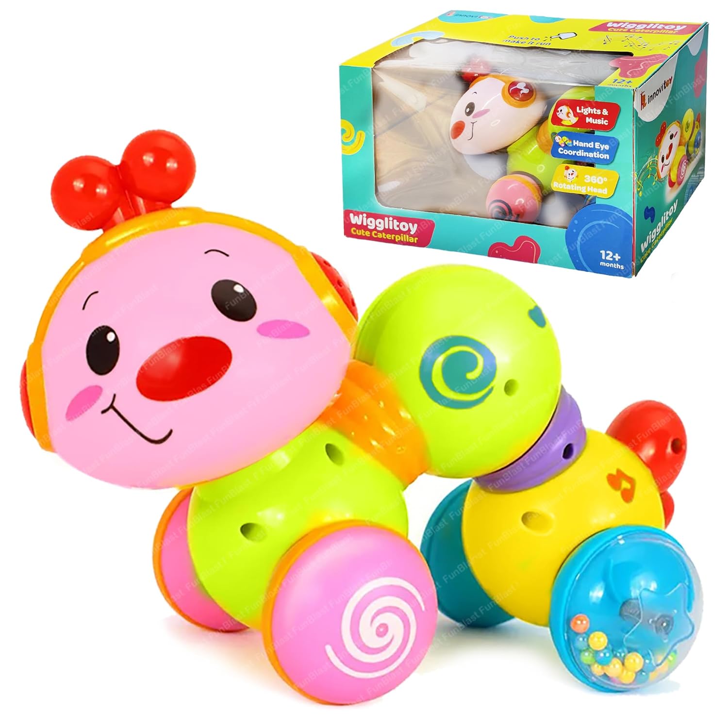 Buy FunBlast Caterpillar Toy, Cute Crawling Toy for Kids, Sound Toys ...