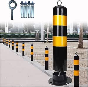 Amazon.com: Driveway Barrier Traffic Barricade Metal Iron Safety ...