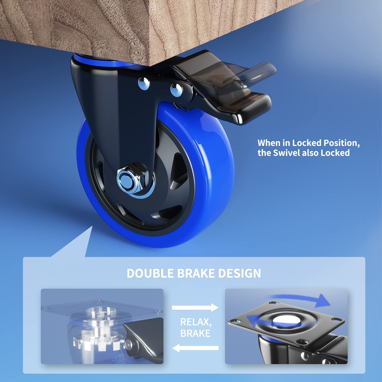 Snapklik.com : 4 Inch Caster Wheels