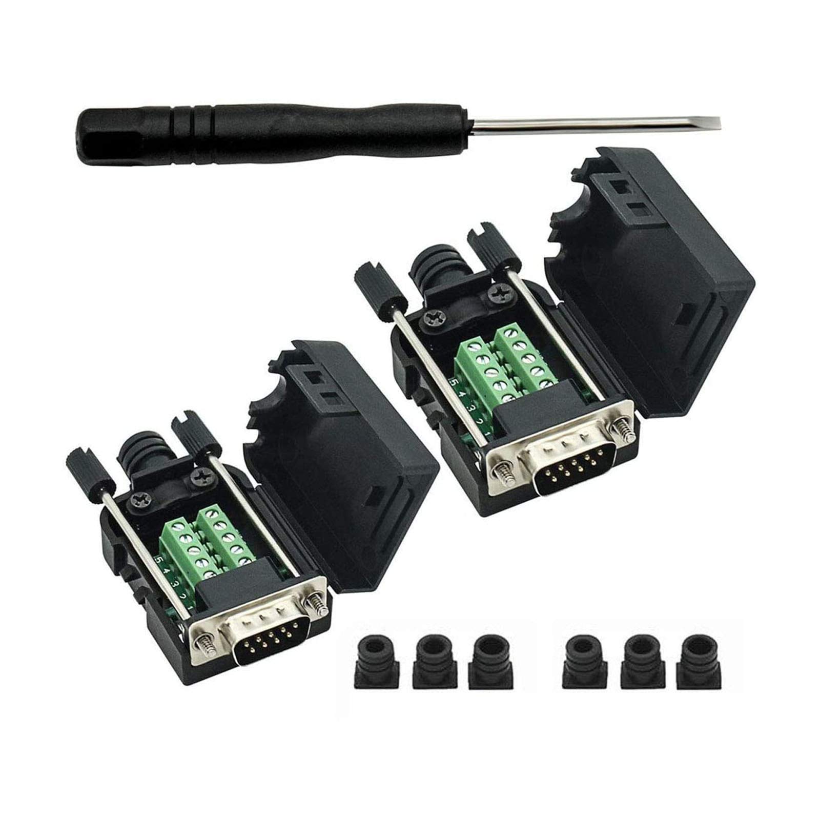 Yiovvom Db9 Breakout Connector To Wiring Terminal Rs232 D Sub ...