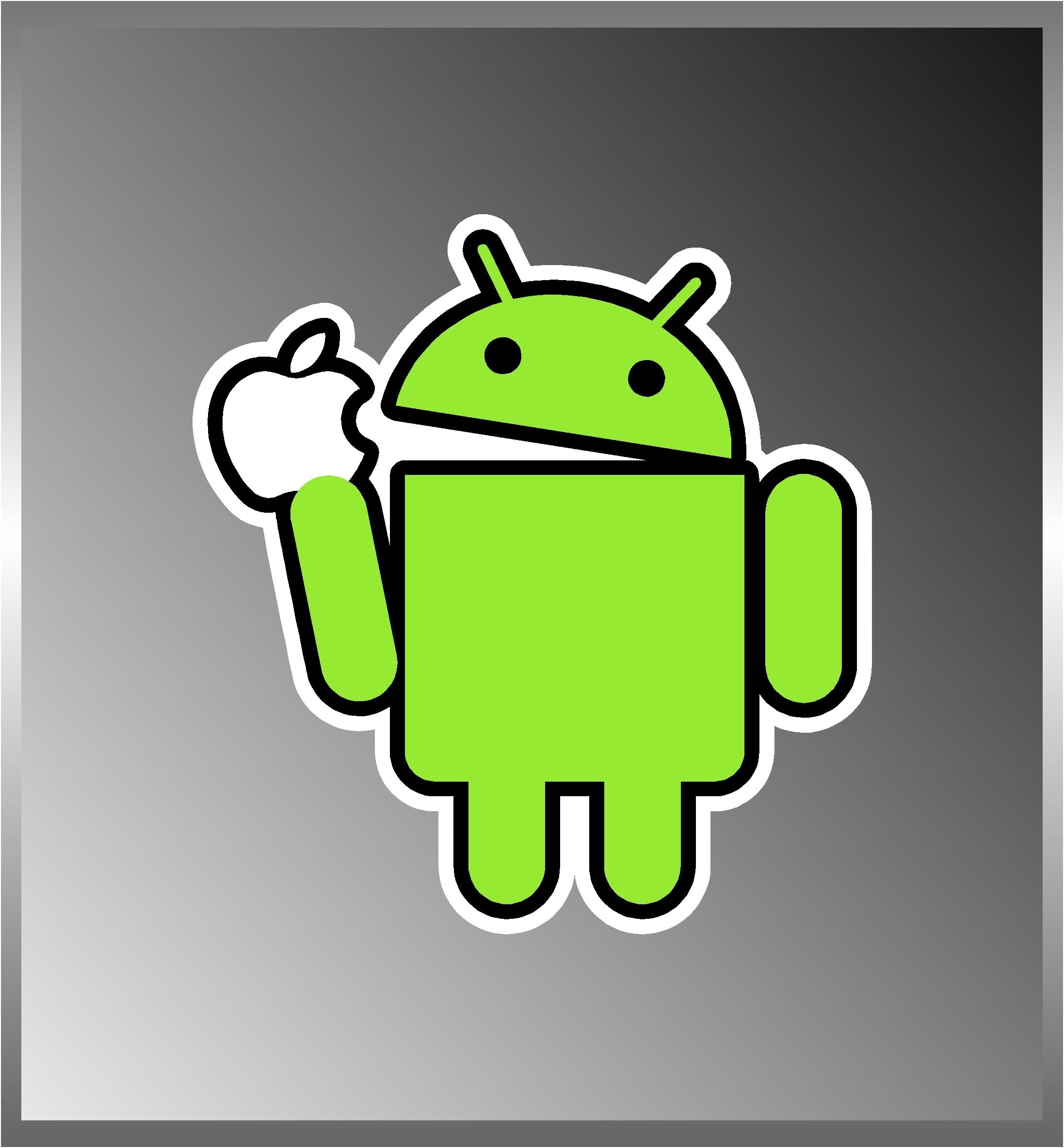 Amazon.com: Android Sticker Decal Die Cut Vinyl Logo (1" inch Tall ...