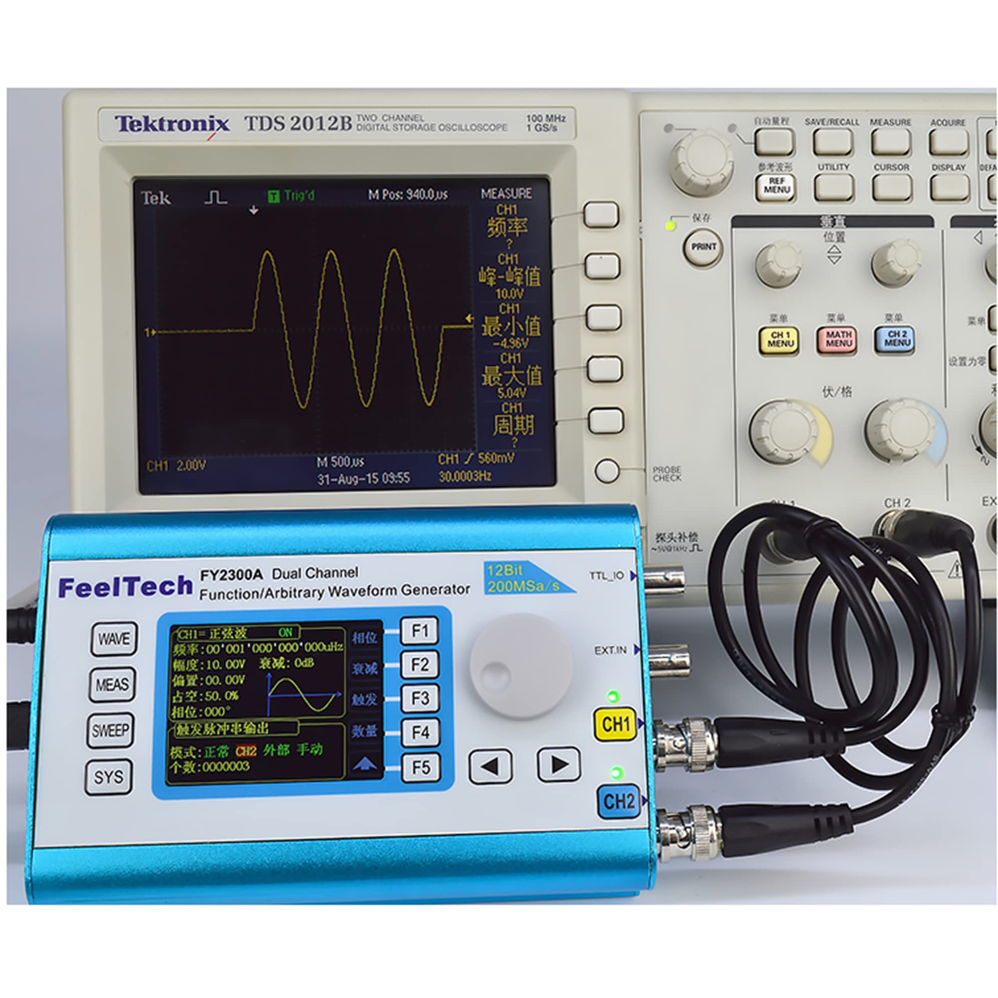Digital Signal Generator MiiElAOD FY2300-12M Digital Dual-Channel ...