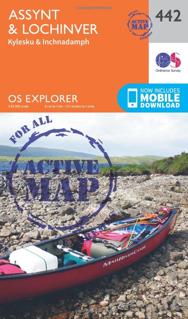 Assynt & Lochinver Map | Weatherproof | Kylesku & Inchnadamph ...