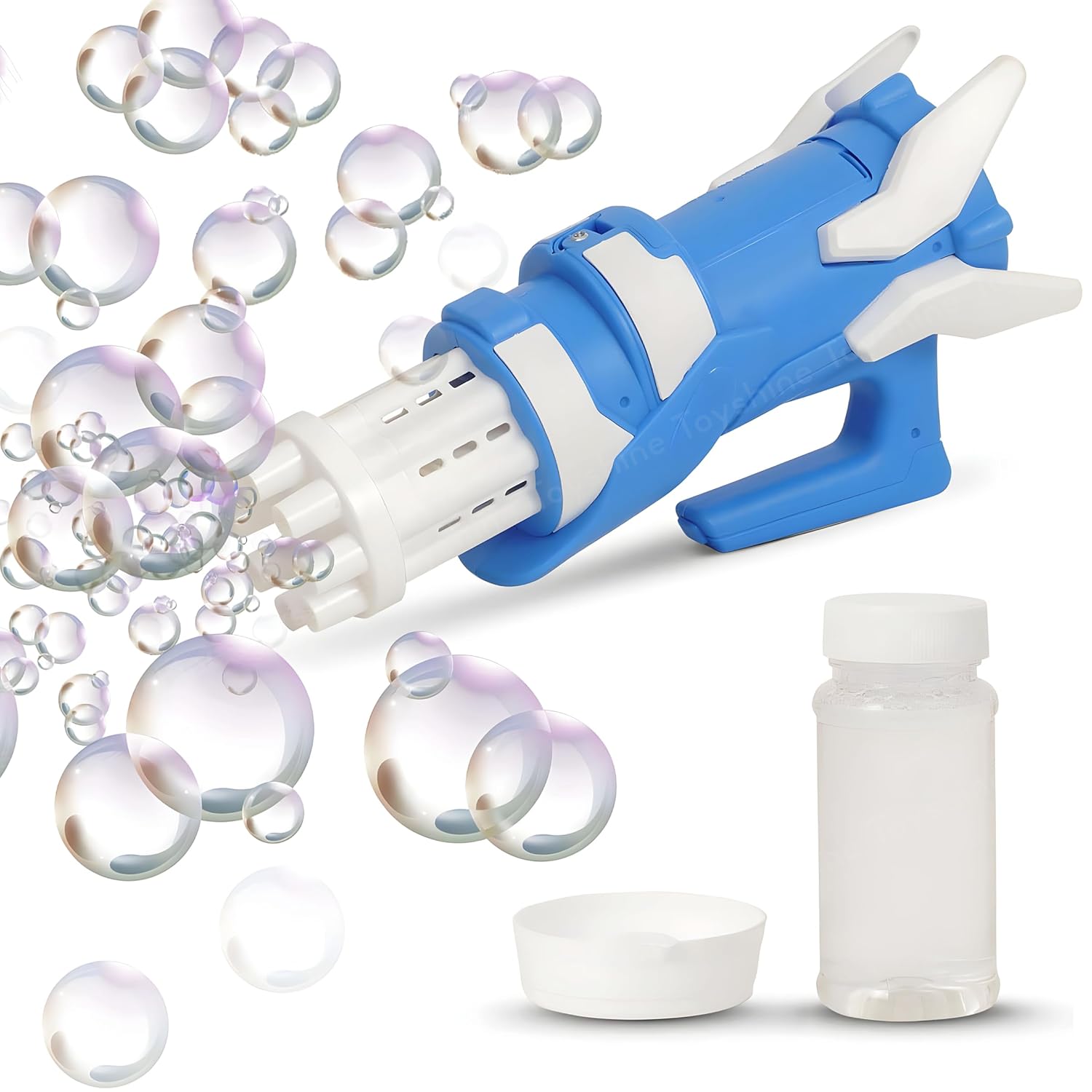 Buy Toyshine 8 Hole Space Shuttle Design Electric Bubbles Gun Gatling ...
