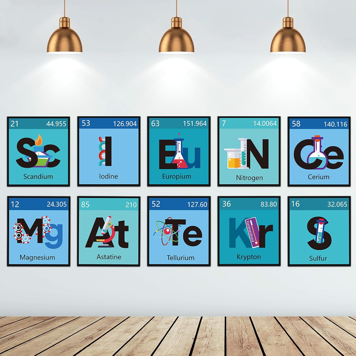 Amazon.com: 10 Pcs Science Classroom Decoration Banner and Poster for ...
