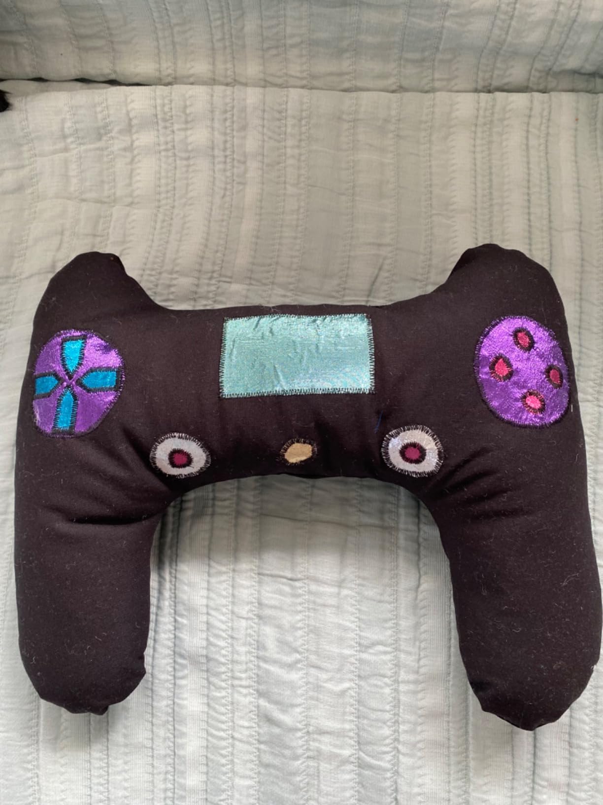 Controller Schwarz Game Player Junge Stoff 100x160cm 1 Meter 100% ...