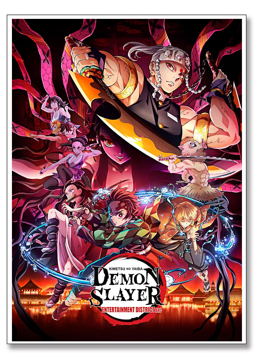 Buy HD Demon Slayer Artwork Japanese Anime Canvas Wall Art Kimetsu no ...