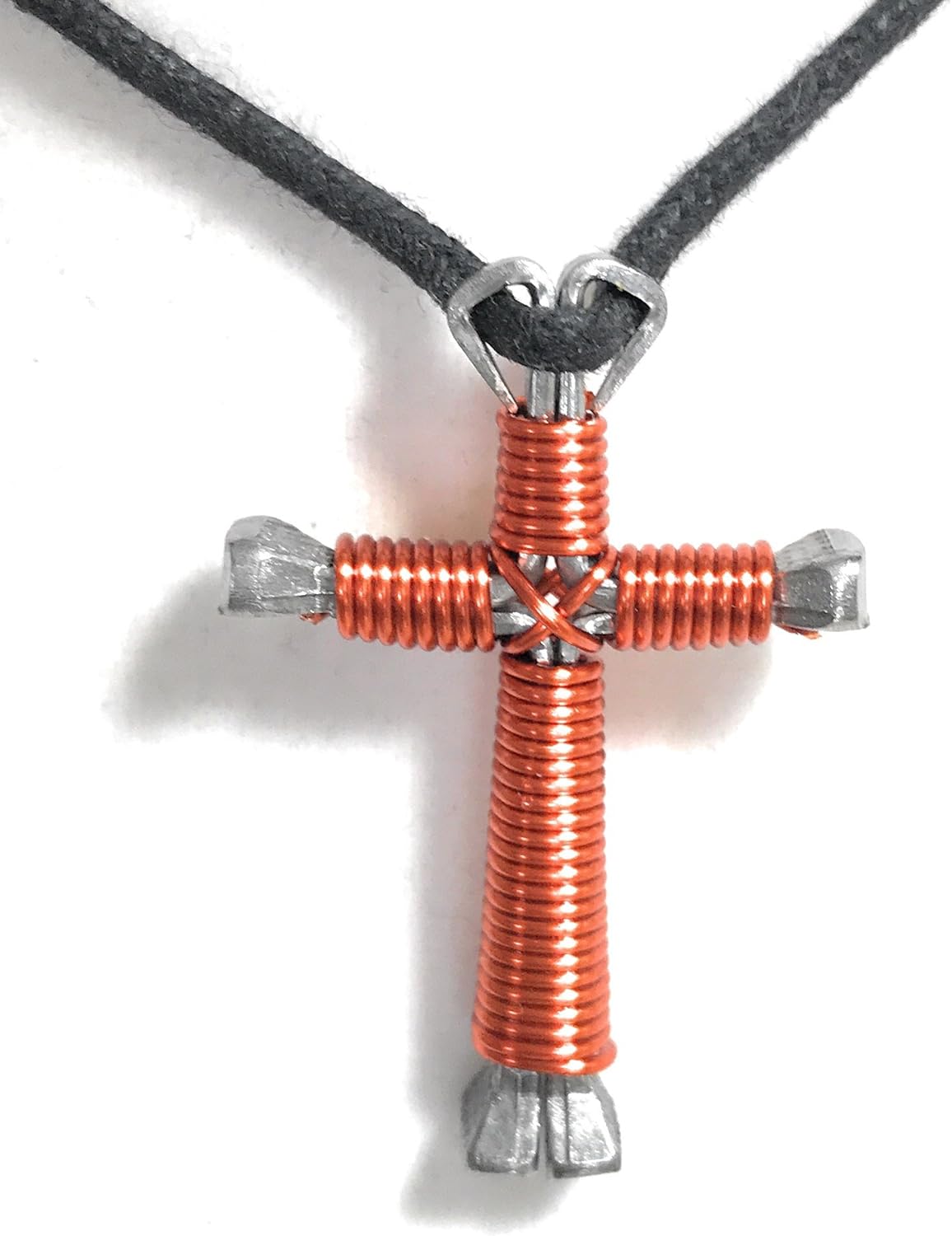 Disciples Cross (1 Cross Necklace Made in USA Orange | Amazon.com