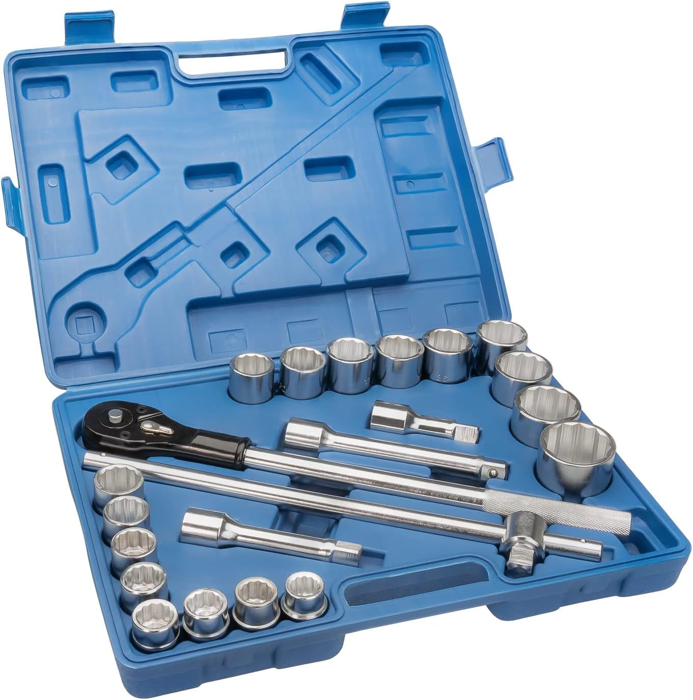COFFRET POIDS LOURDS CARRE 1 POUCE - DOUILLES 6 PANS 36 A 80 MM ...