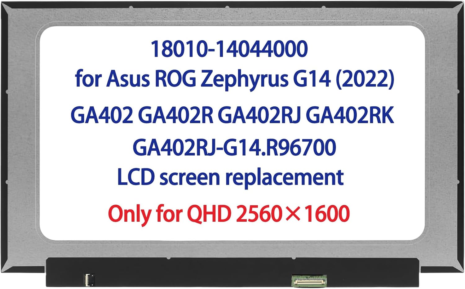 Amazon.com: 14.0" LCD Replacement for Asus ROG Zephyrus G14 (2022 ...