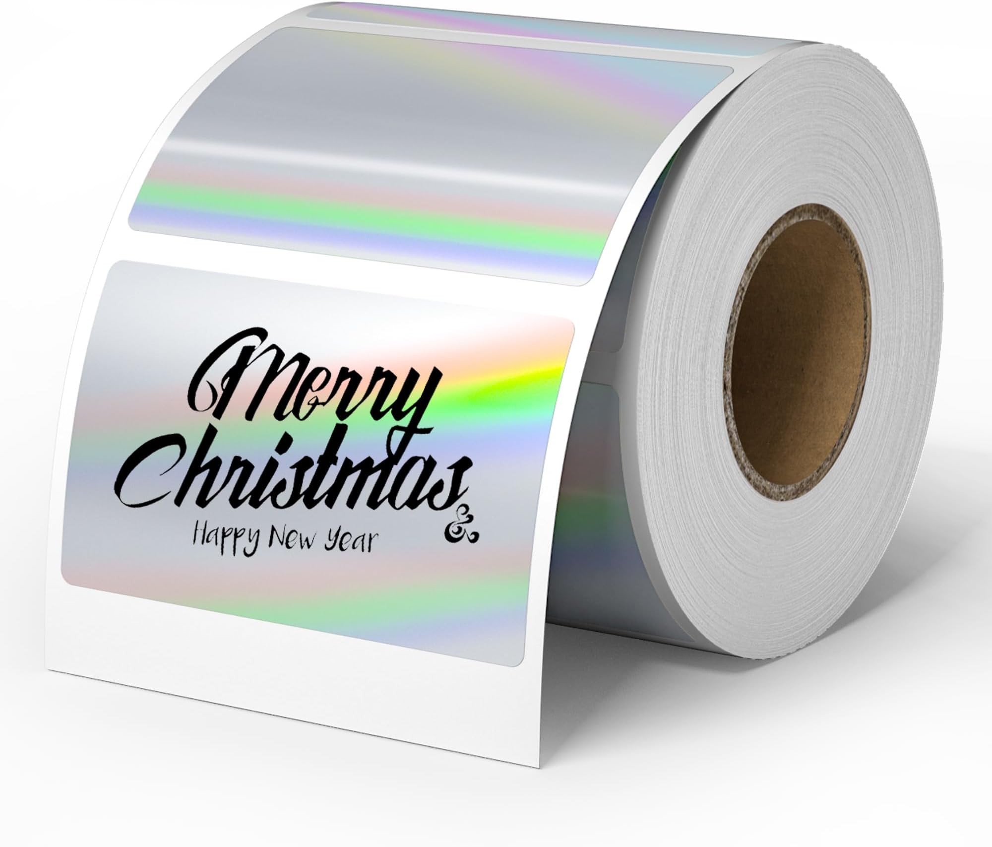 Amazon.com : Gute Square Holographic Silver Thermal Sticker Labels ...