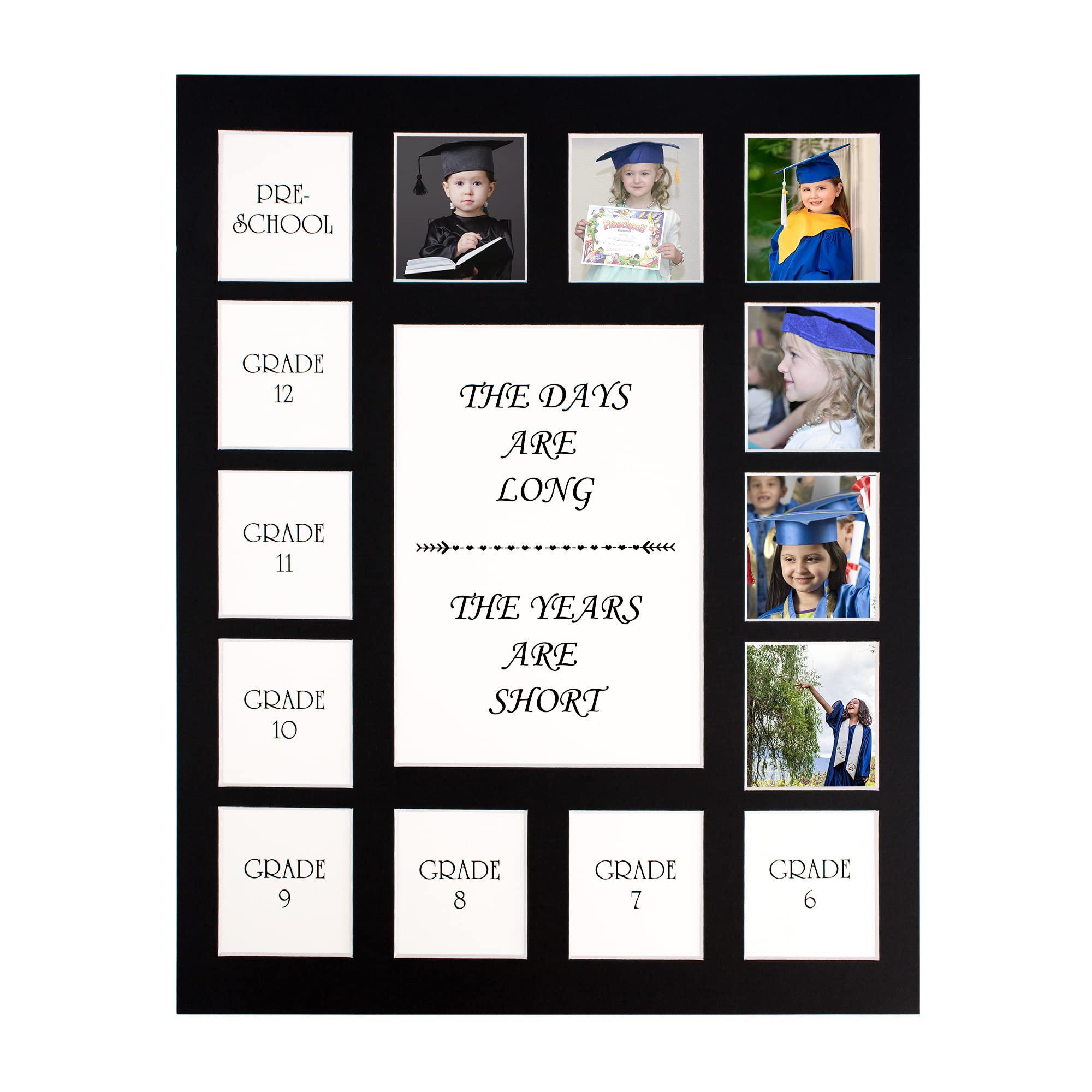 GMFrames School Years Picture Mat K-14 Day Graduation Photo Collage ...