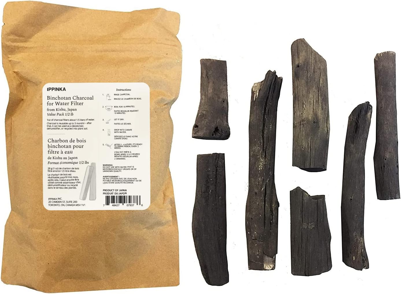 Amazon.com: Binchotan Charcoal - Water Purifying Stick for Great ...