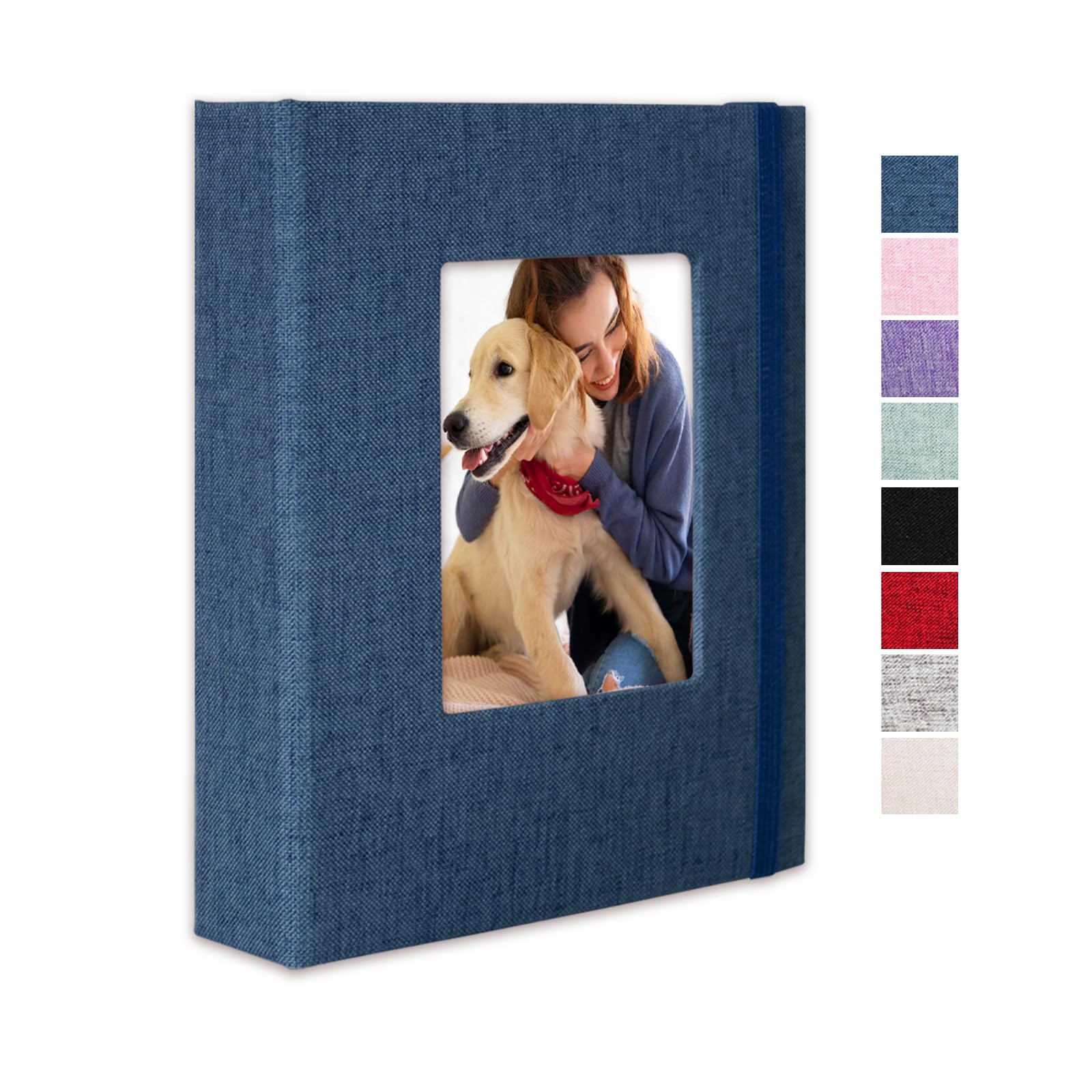 Amazon.com: Small Photo Album 5x7 Linen Picture Book, Each Mini 26-Page ...